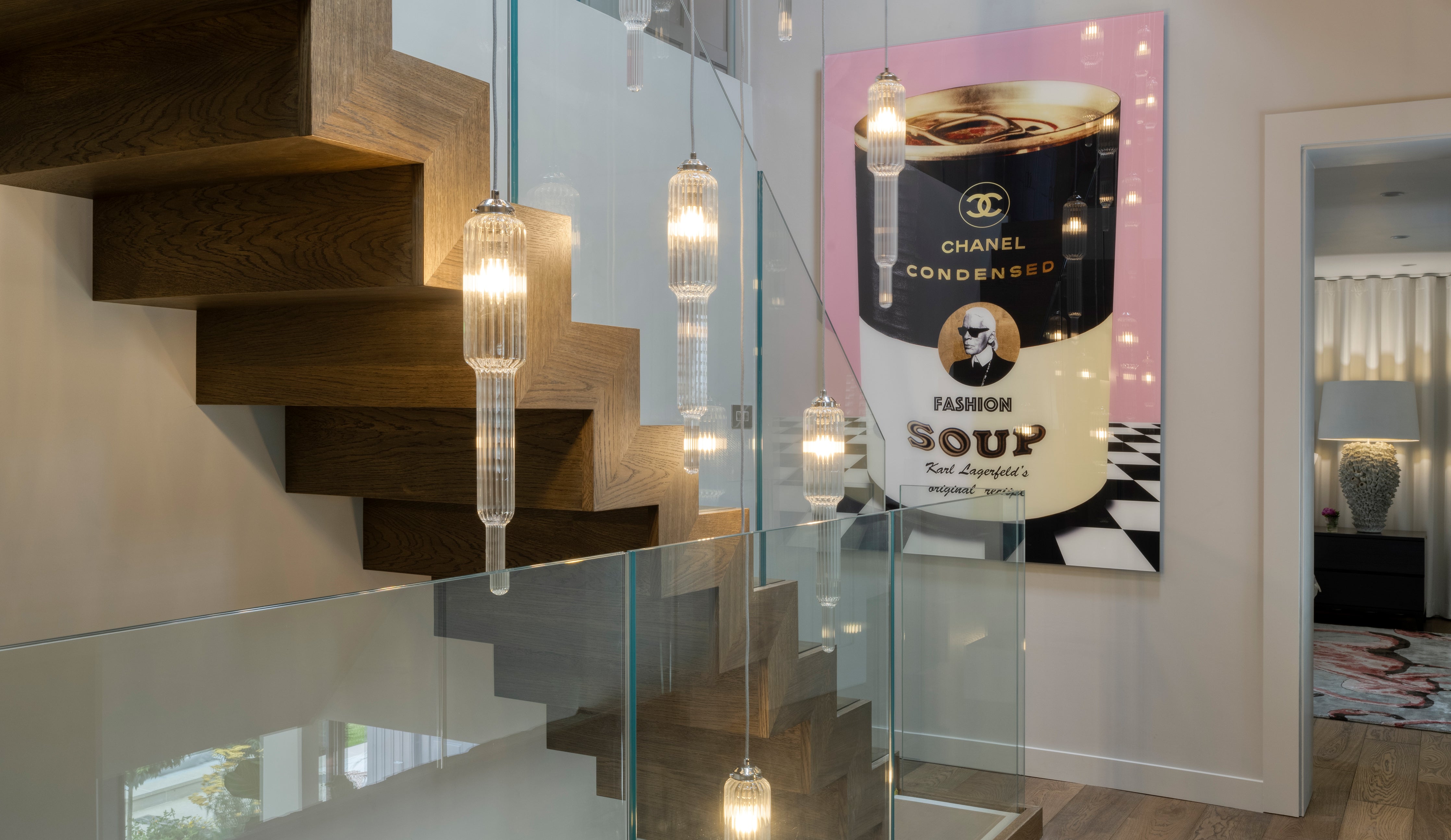 Lighting feature for Modern glam