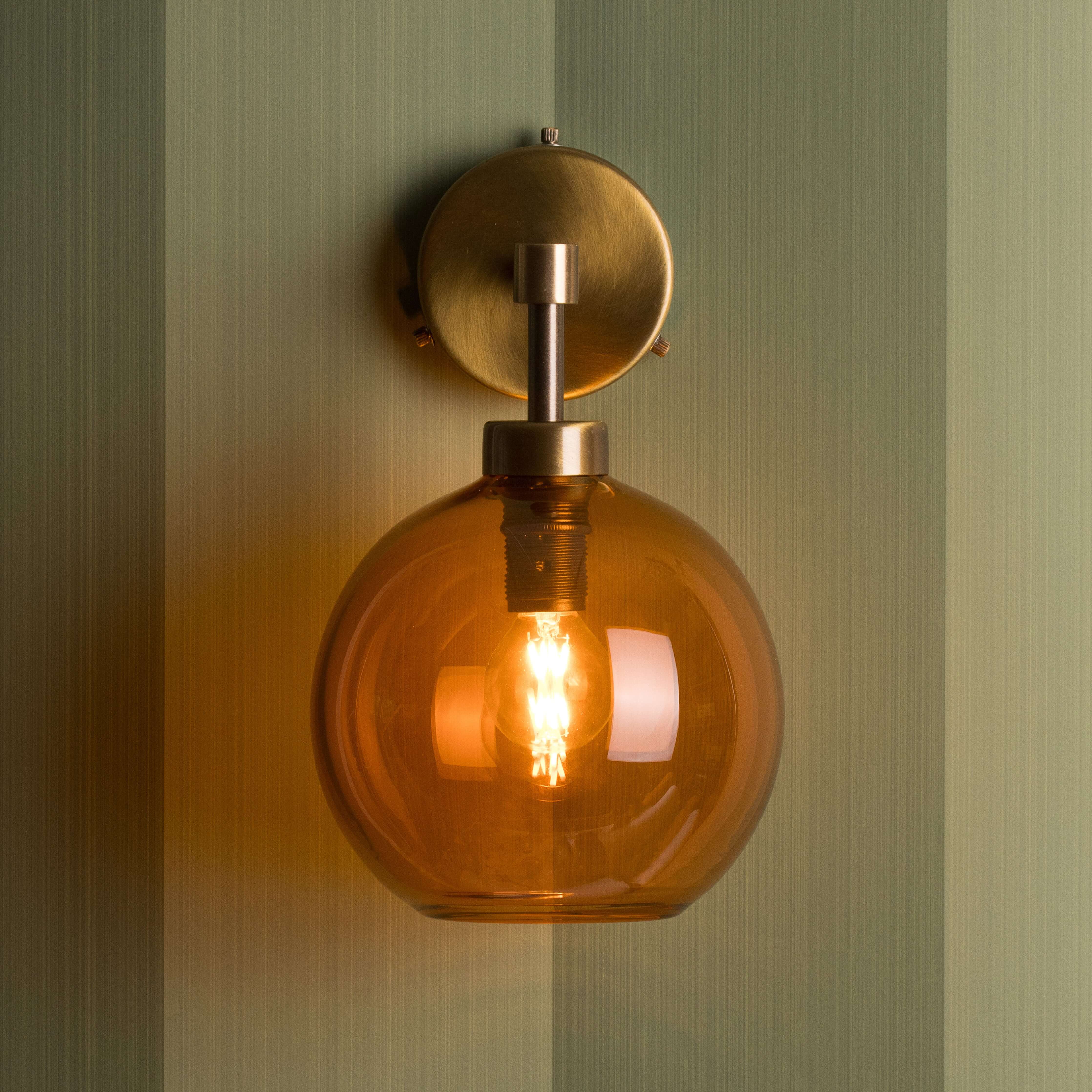 Petite Ball Wall Light - Modern glass fittings
