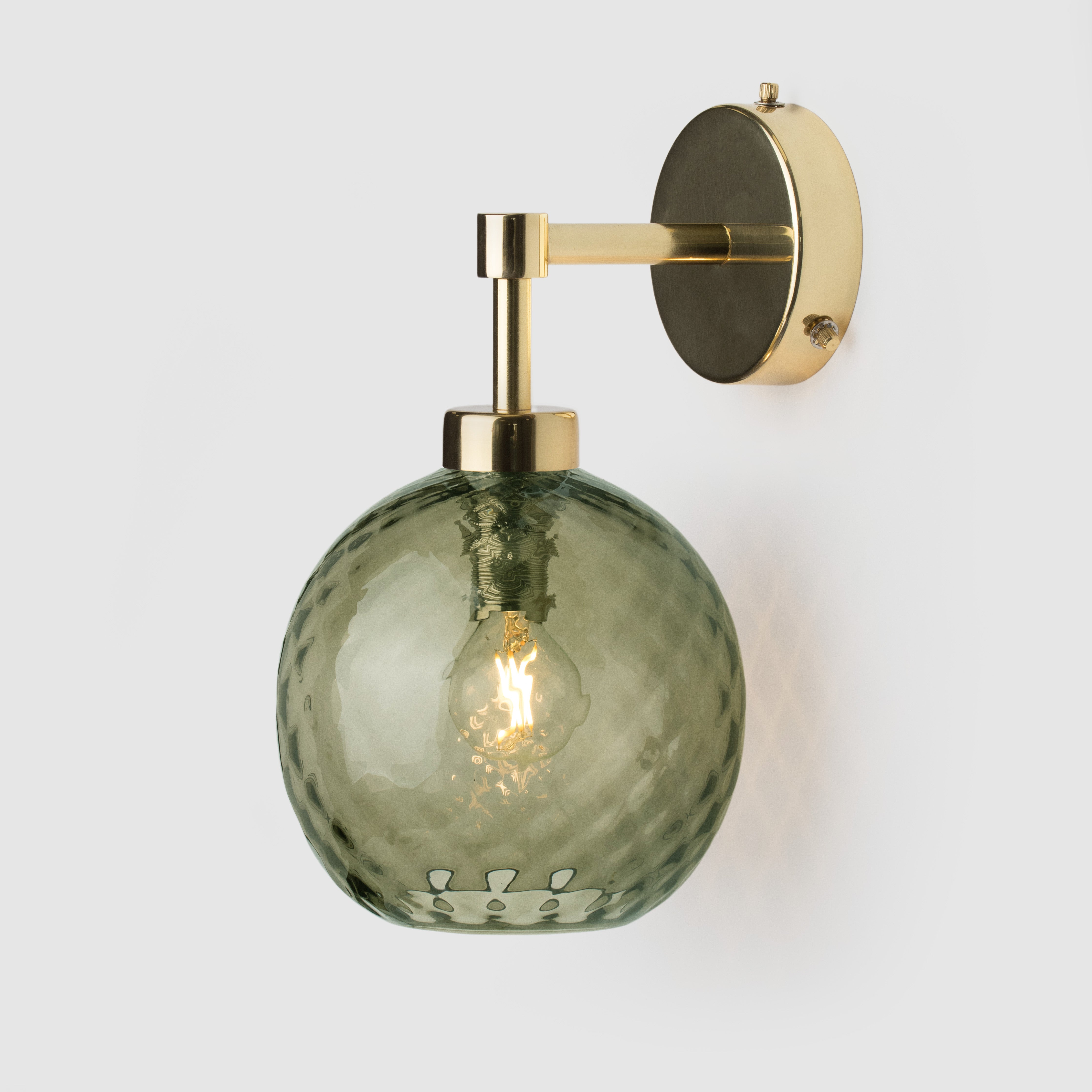Petite Ball Wall Light - Modern glass fittings