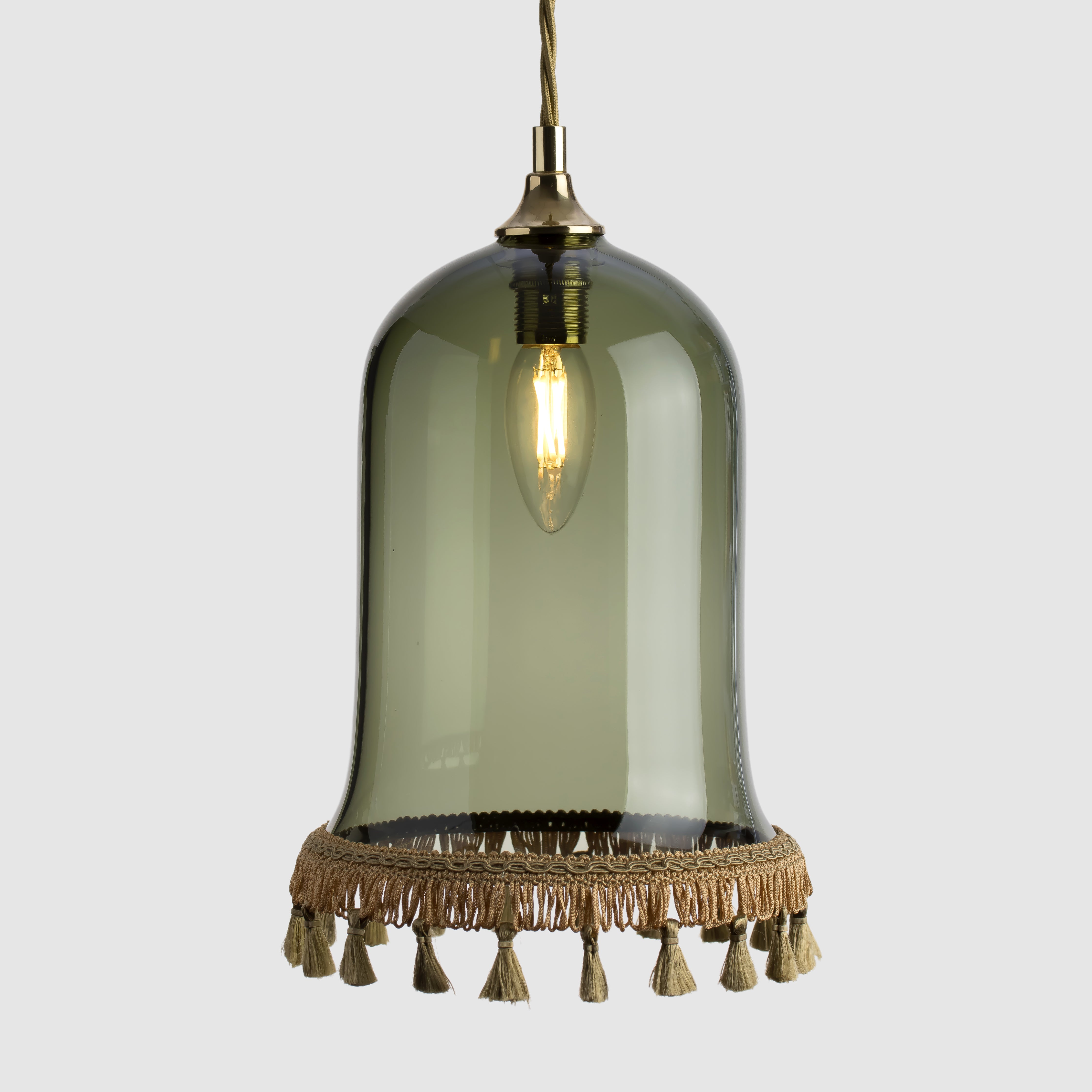 Tassel Light - Handblown glass pendant light
