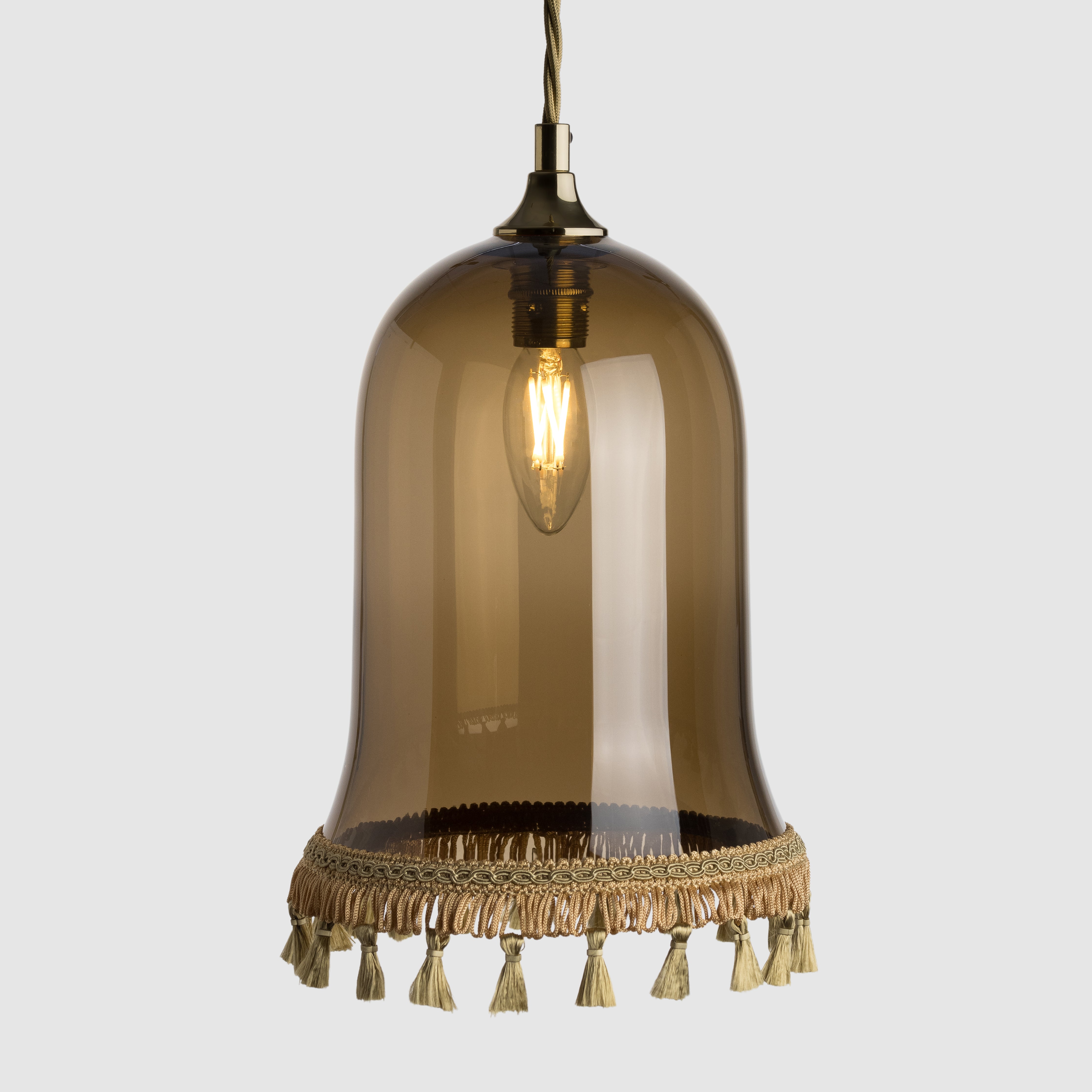 Tassel Light - Handblown glass pendant light