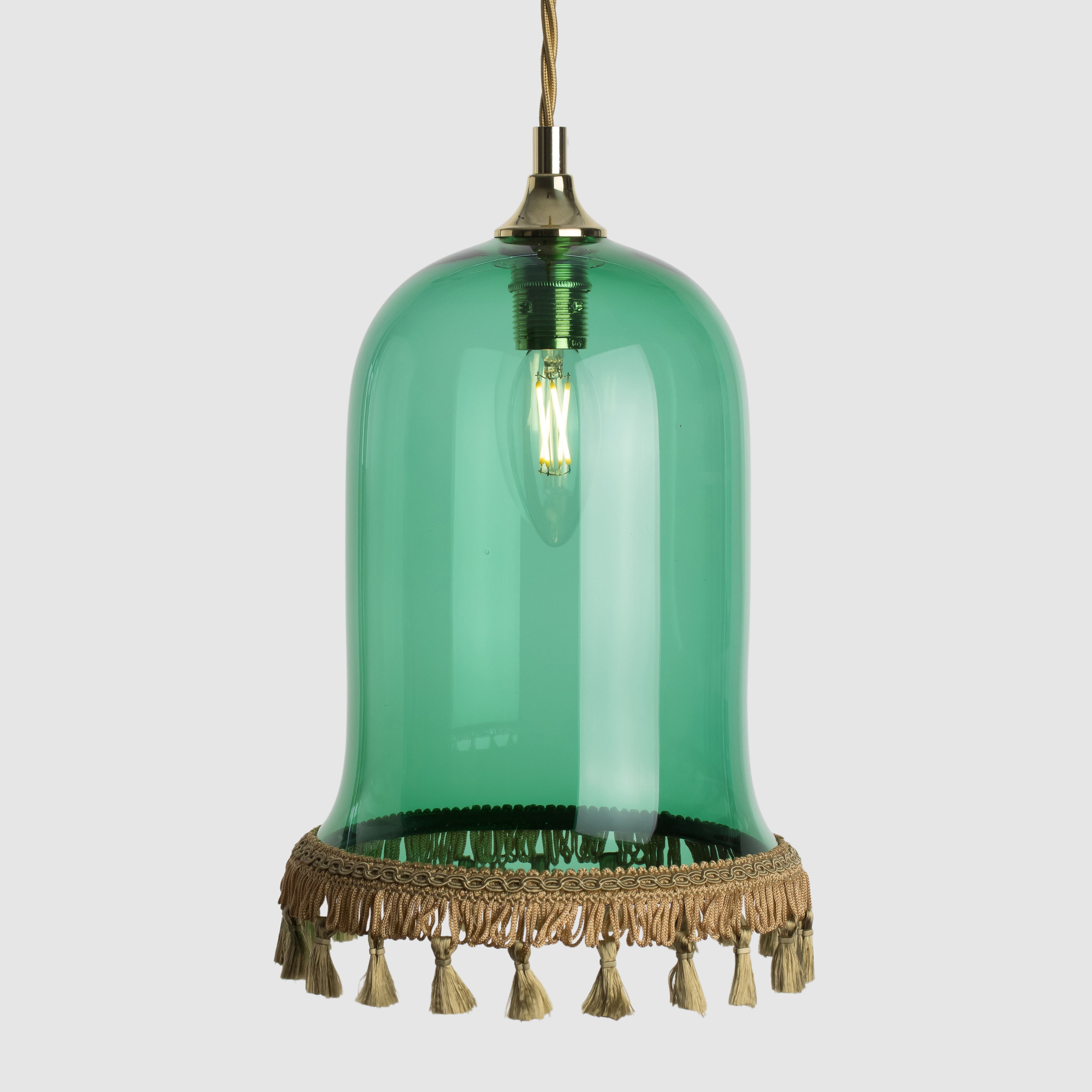 Tassel Light - Handblown glass pendant light
