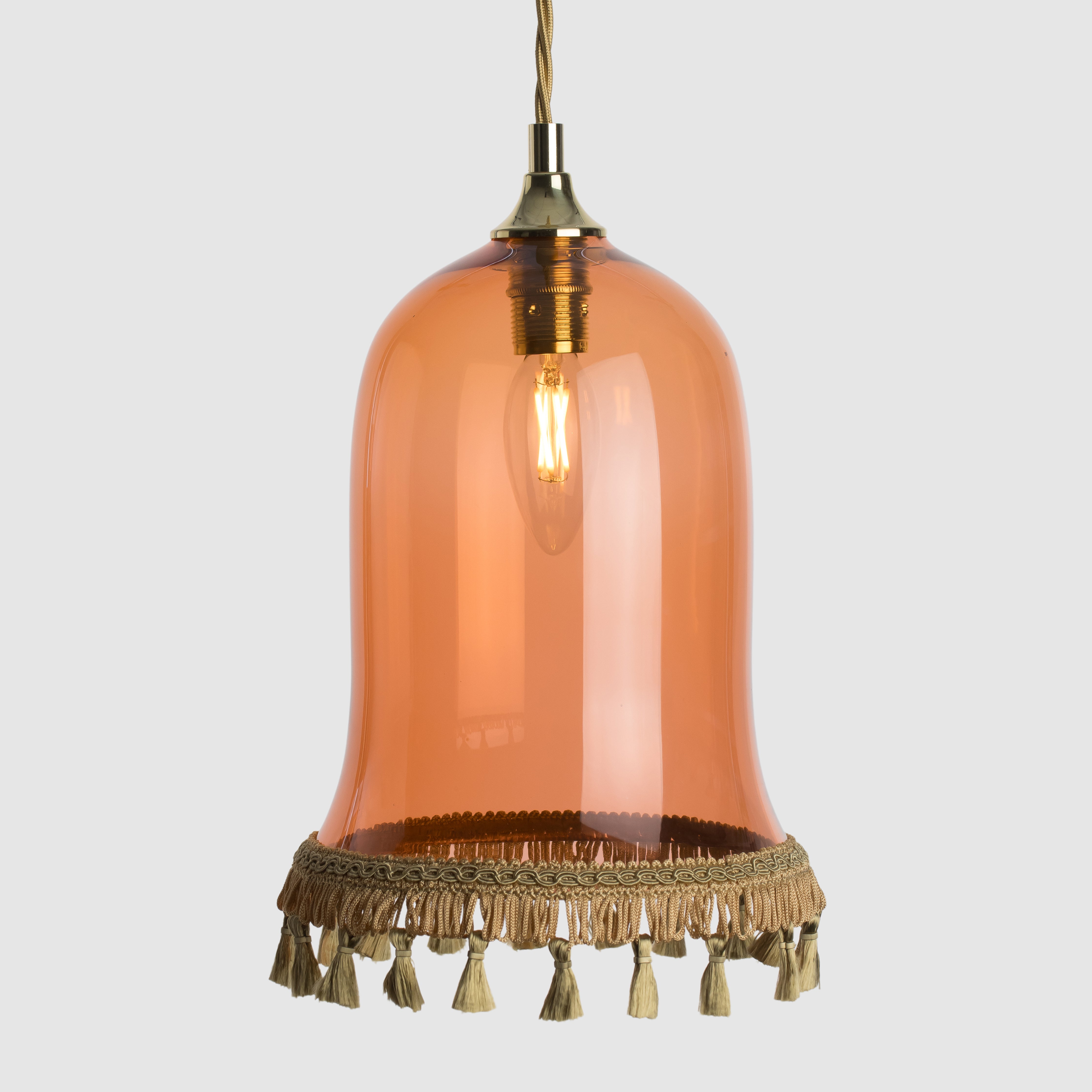 Tassel Light - Handblown glass pendant light