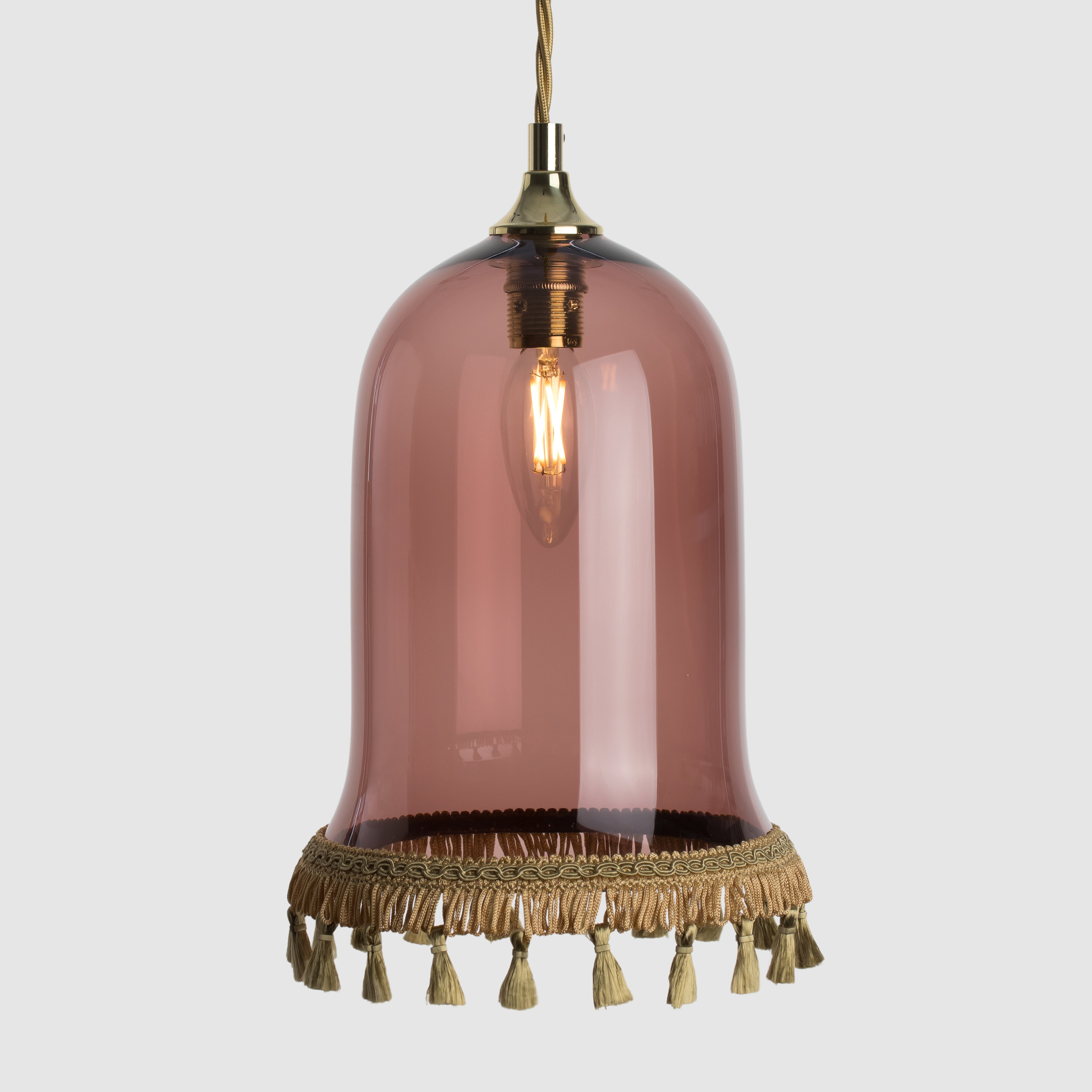 Tassel Light - Handblown glass pendant light