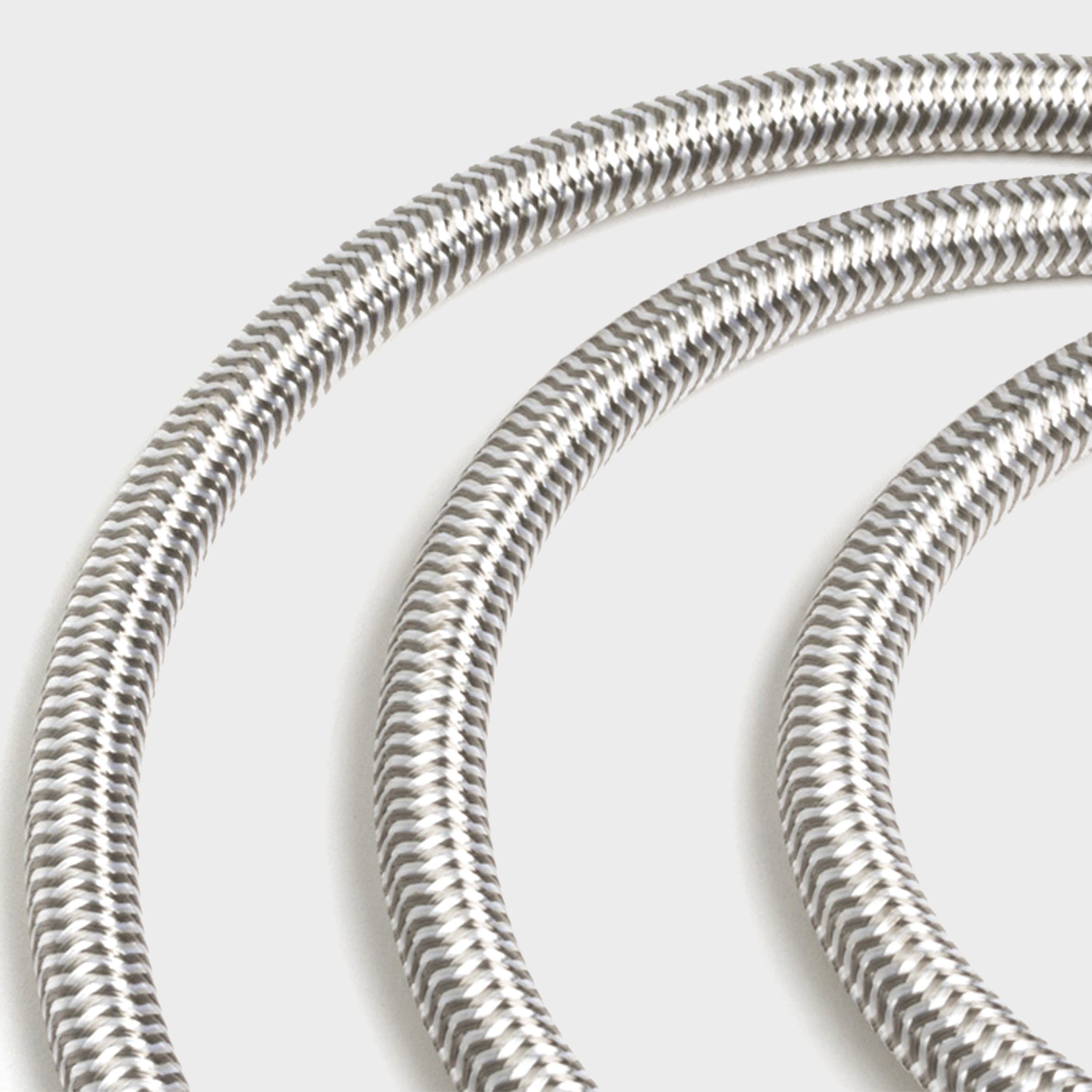 Grey & White Herringbone Lighting Cable